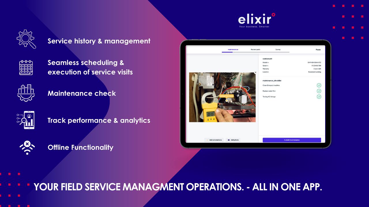 Transform your field service operations with Elixir's app Transform your field service operations with Elixir's app